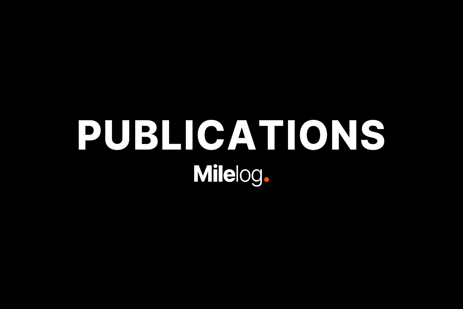 Publications Archives - 마일스톤 블로그 : Milelog